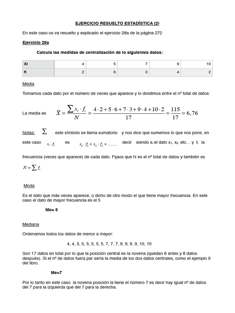 Ejerc Estadística (2) PDF | PDF