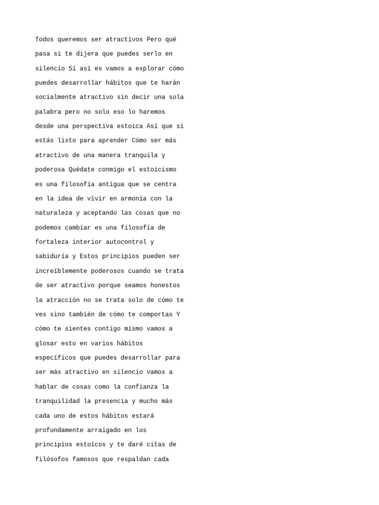 (Spanish (Auto-Generated) ) Cómo Ser Atractivo en Silencio - 8 Hábitos ...