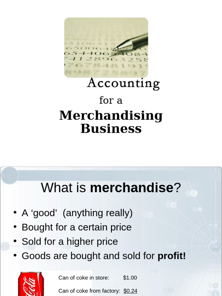 Understanding Merchandising Profit Concepts | PDF | Cost Of Goods Sold ...