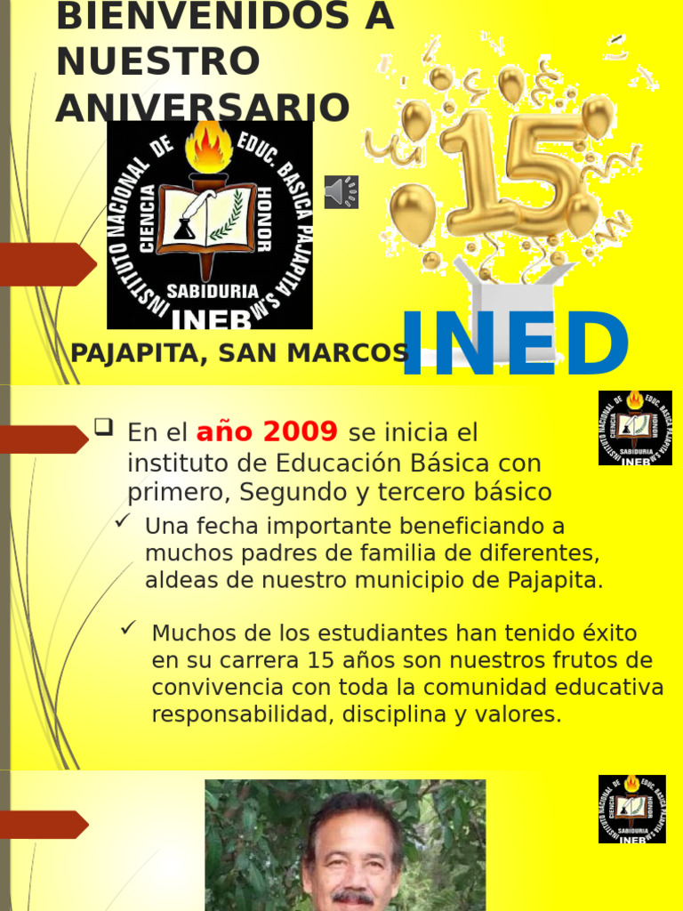 Aniversario Ineb | PDF