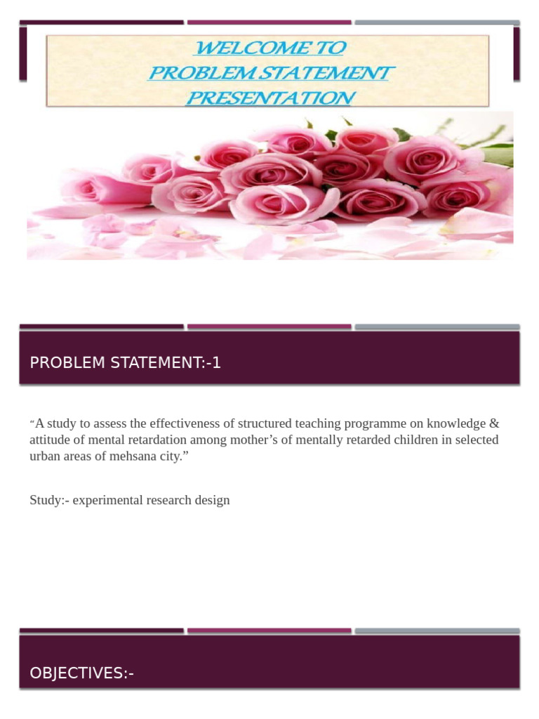 Reserach Statement Presentation | PDF