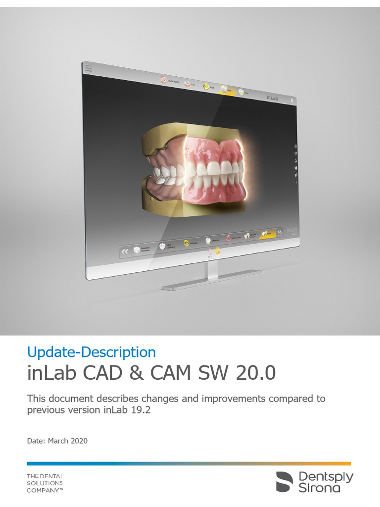 LAB Update Description Inlab SW 20 0 EN | PDF