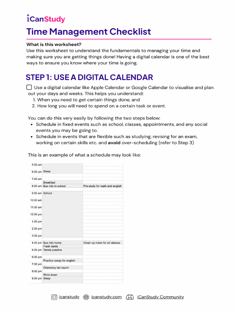 S2 #1 Time Management | PDF