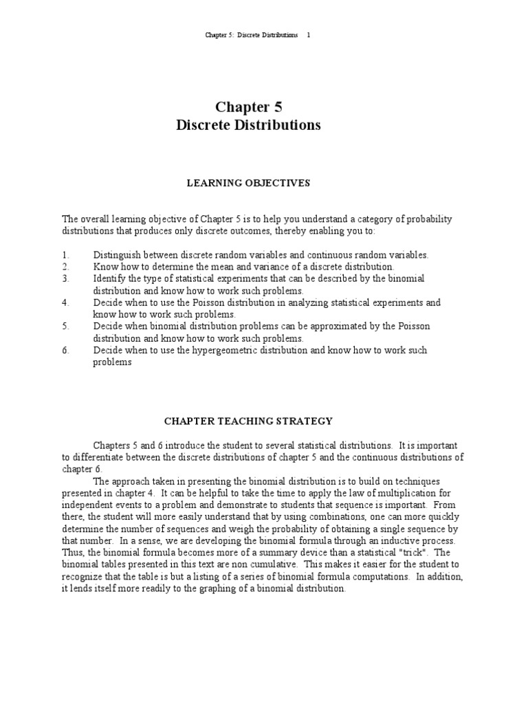 Ken Black QA 5th Chapter 5 Solution | PDF | Poisson Distribution ...