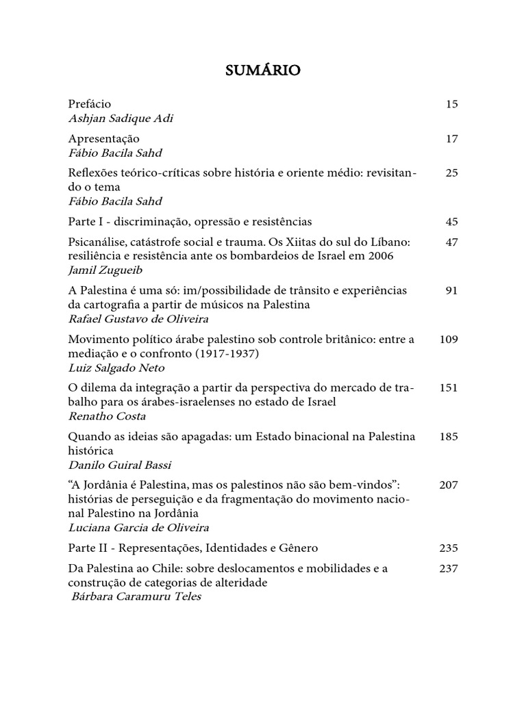 Sumário Livro | PDF