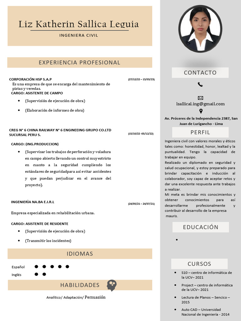 CV Liz Sallica | PDF