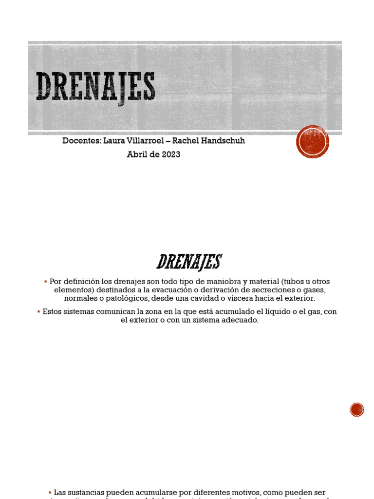 Drenajes | PDF