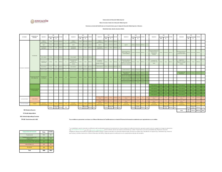 Mapa Curricular DGB | PDF
