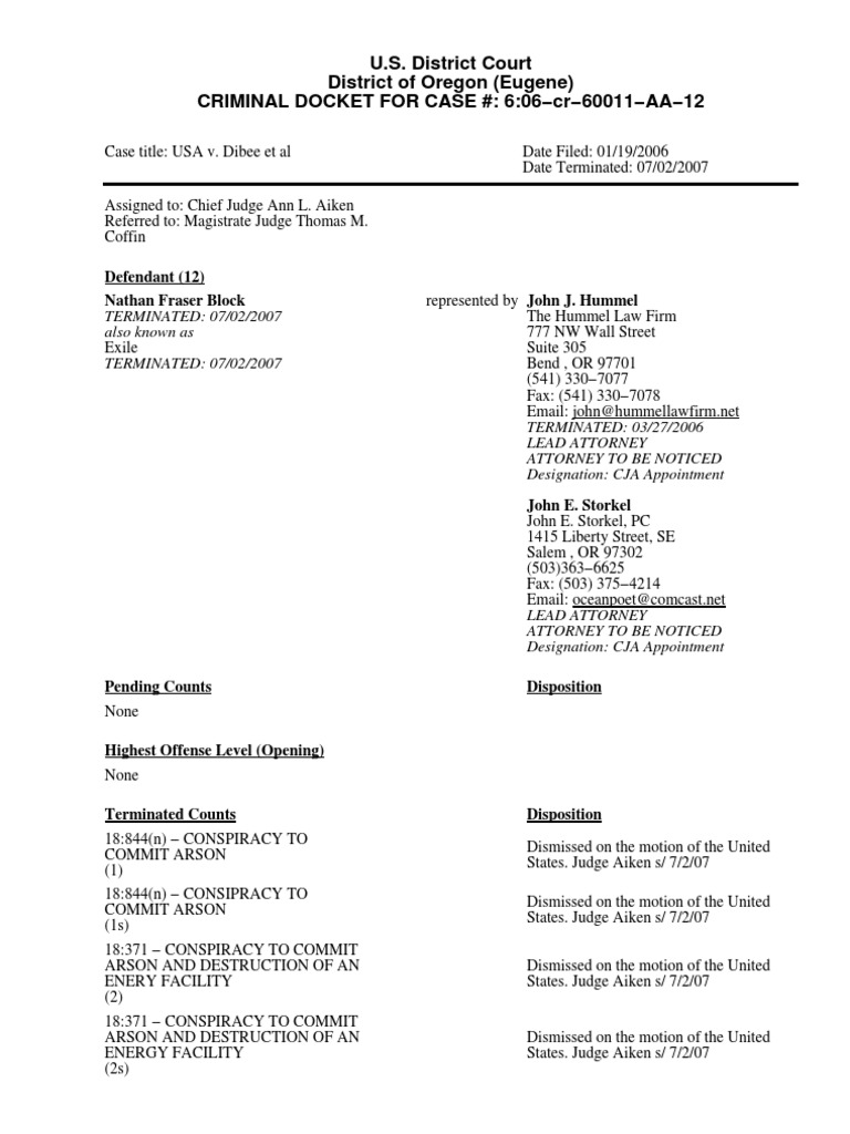 Block.docket.report | Discovery (Law) | Criminal Justice | Free 30-day ...