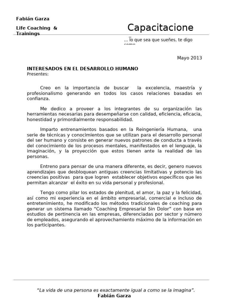 Presentacion Fabián Garza | PDF