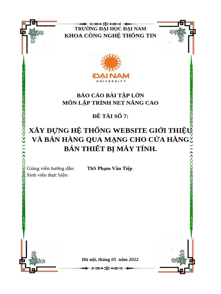 Bao Cao Ban Computer | PDF