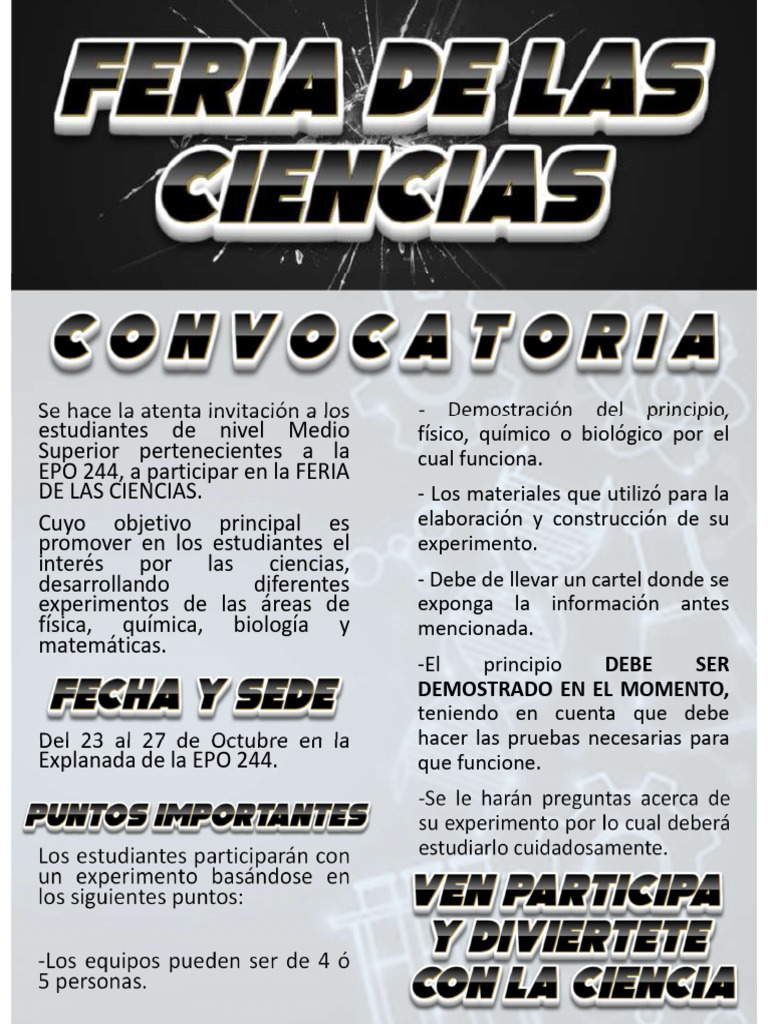 Ejemplo de Convocatorias | PDF