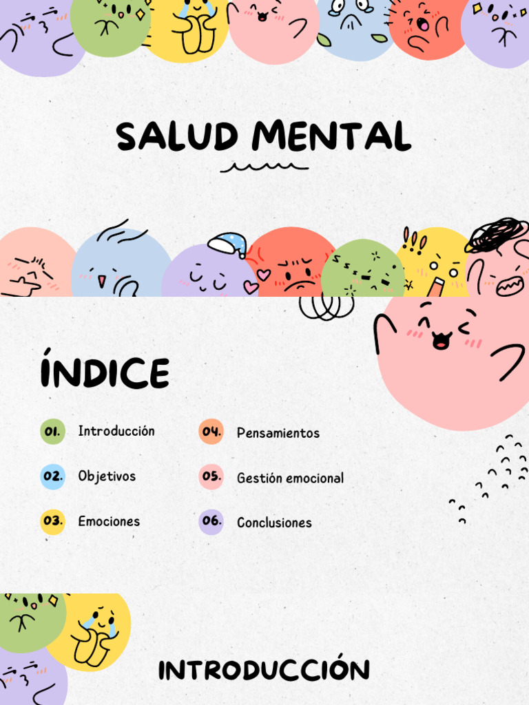Presentación Diapositivas de Salud Mental | PDF