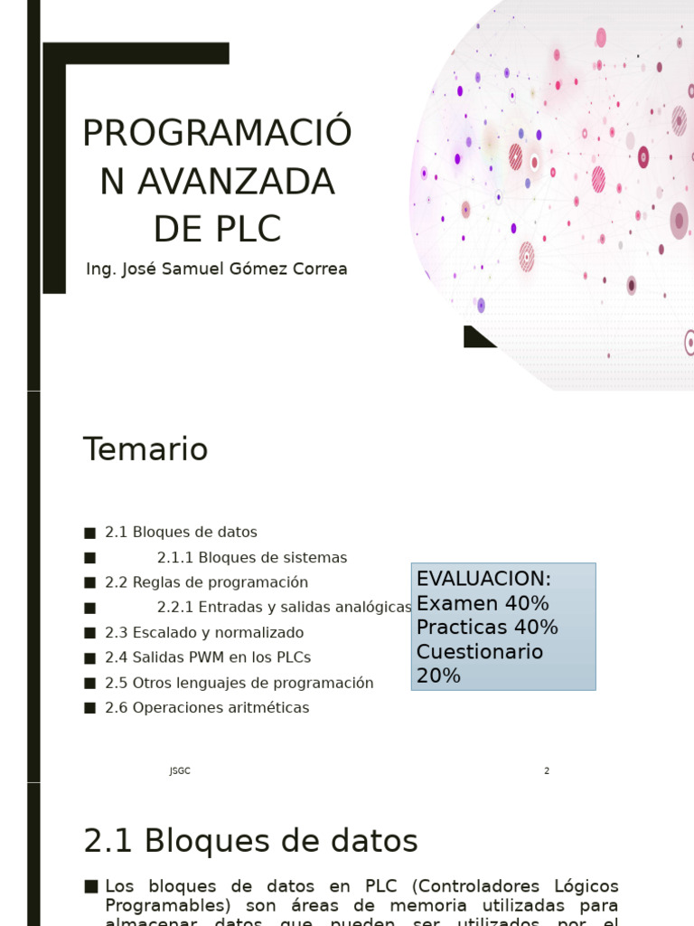 Programación Avanzada de PLC | PDF