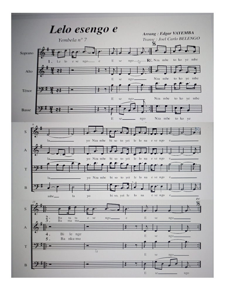 Lelo Esengo e | PDF