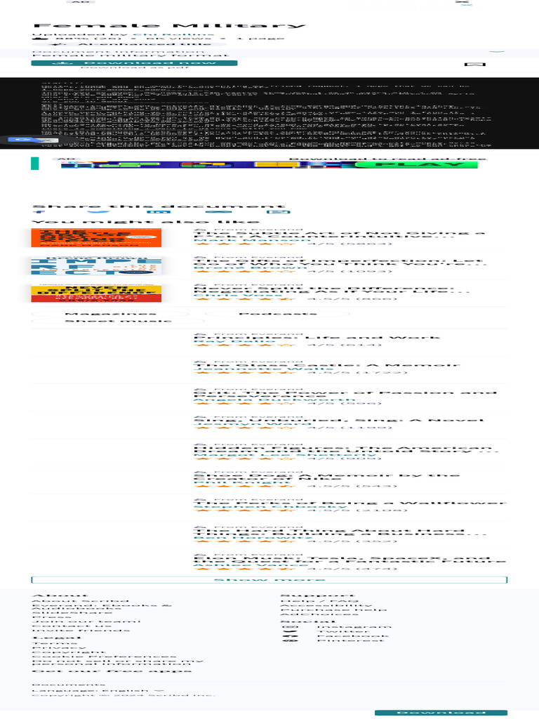 Female Military PDF | PDF