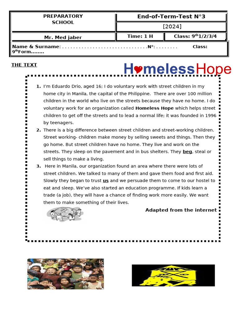 Devoir Civility 9eme Mais | PDF