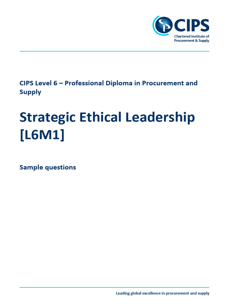 L6M1 Sample Questions | PDF | Procurement | Supply Chain