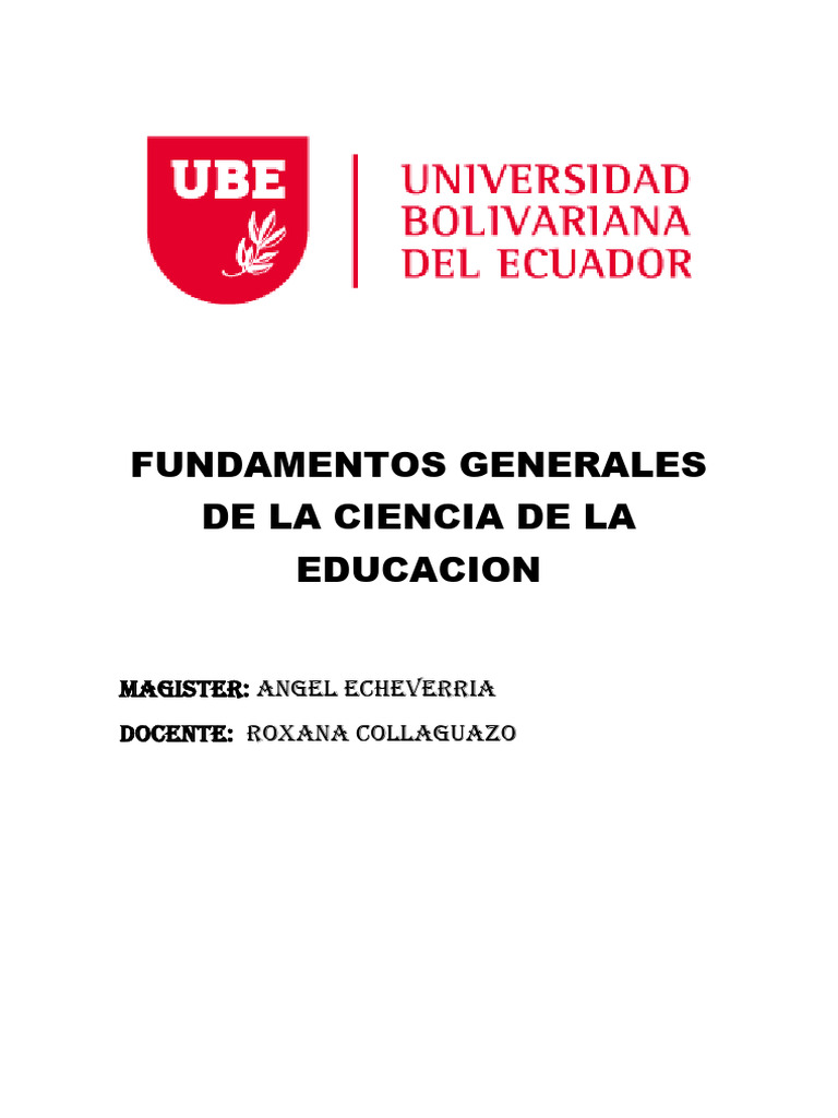 Tarea Practica 1 Fundamentos Generales de La Ciencia de La Educacion | PDF Tarea Practica 1 Fundamentos Generales de La Ciencia de La Educacion | PDF
