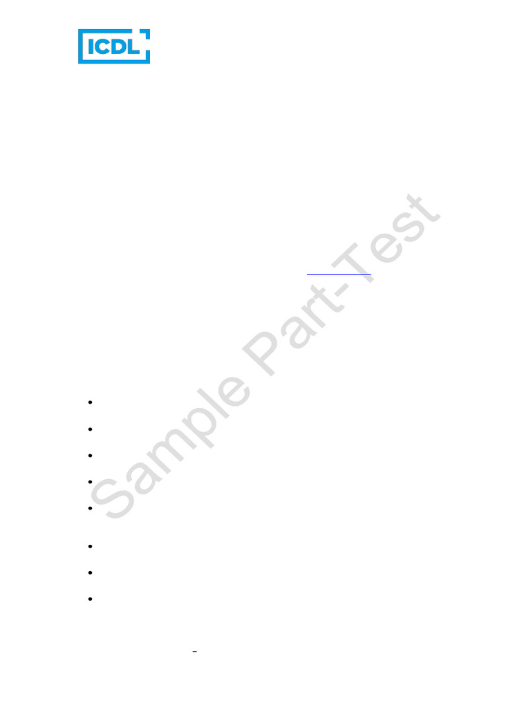 ICDL Spreadsheets - Syllabus - V6.0 - Sample Part-Tests - MS2016 - V1 ... ICDL Spreadsheets - Syllabus - V6.0 - Sample Part-Tests - MS2016 - V1 ...