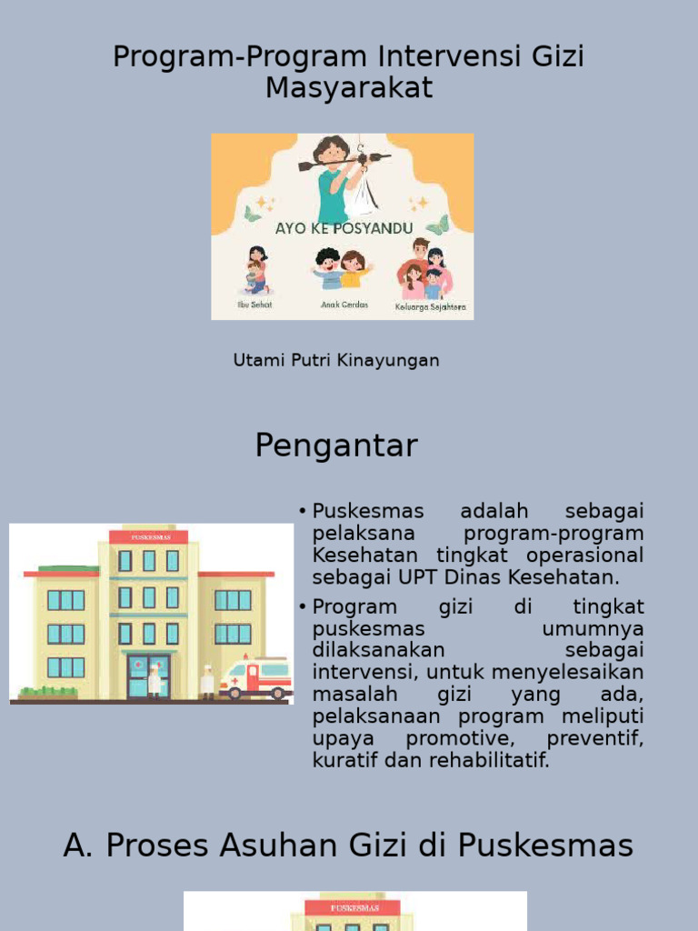 Program Intervensi Gizi Masyarakat | PDF