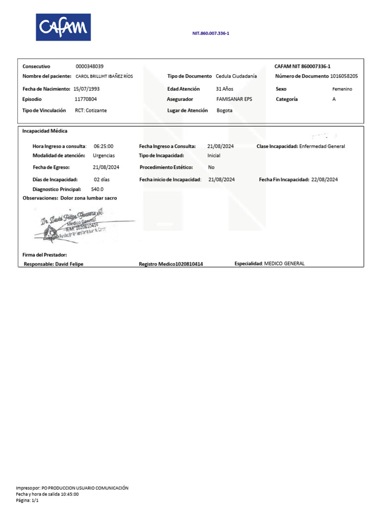 Cafam | PDF