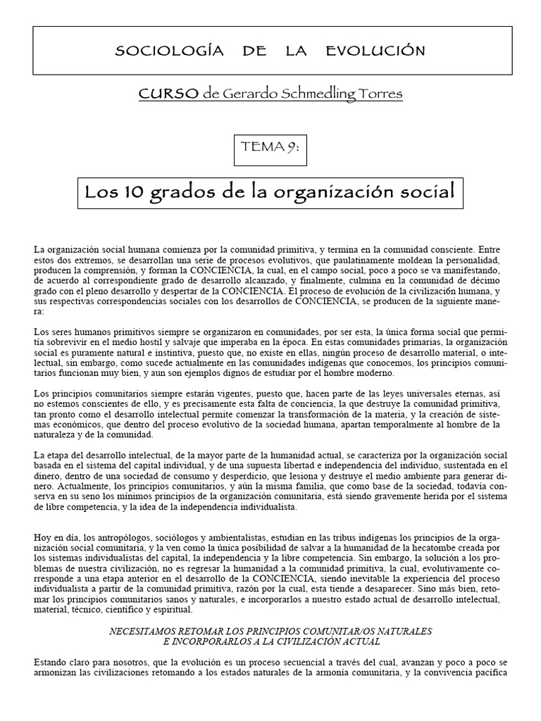Sociologia - Tema 9 | PDF