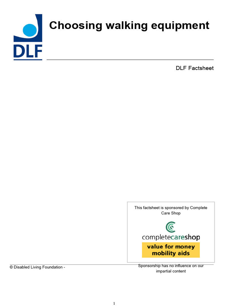 Walking Aids | PDF