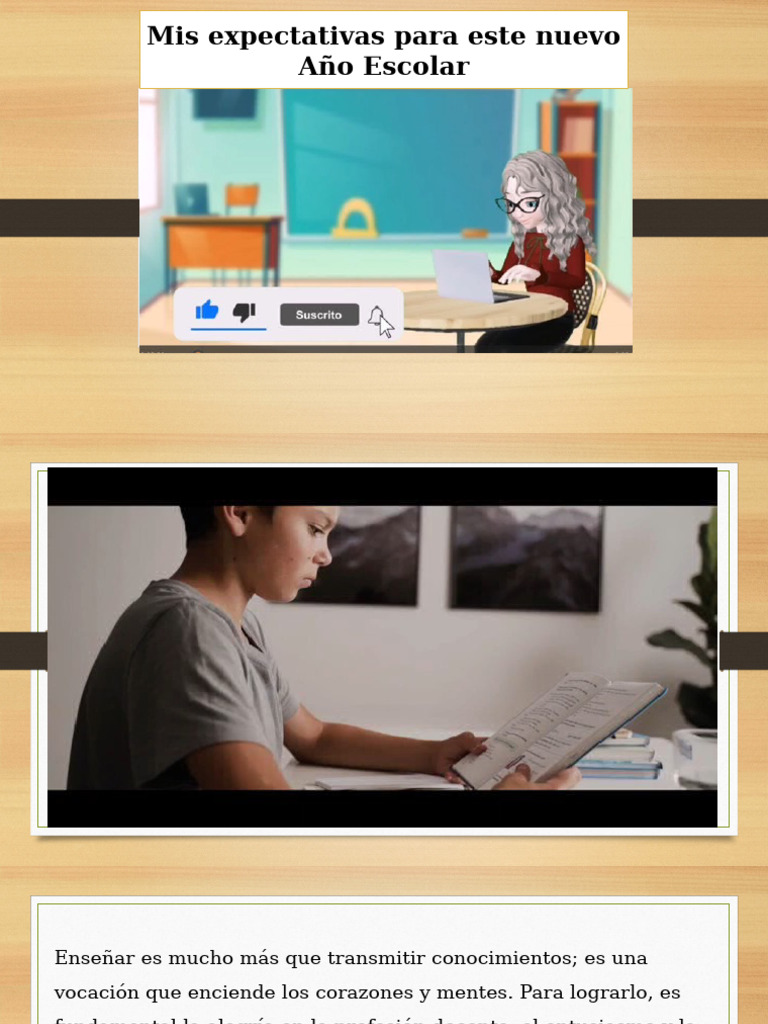 Expectativas para El Proximo Año Escolar | PDF