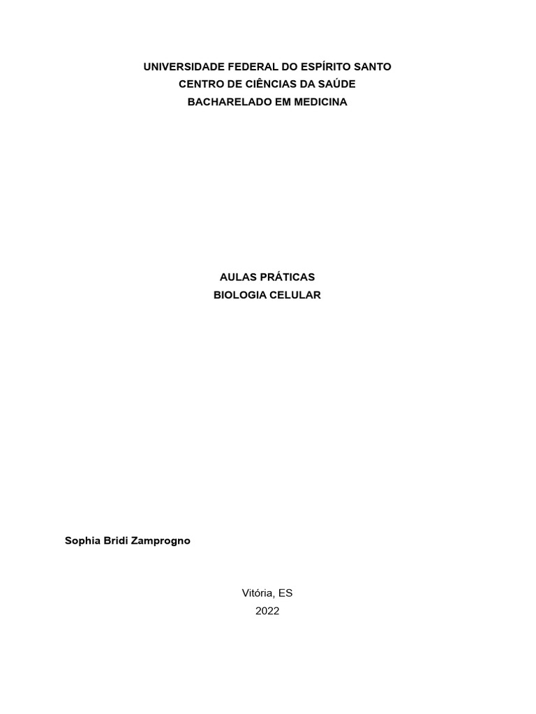 Aulas Práticas Biocel | PDF