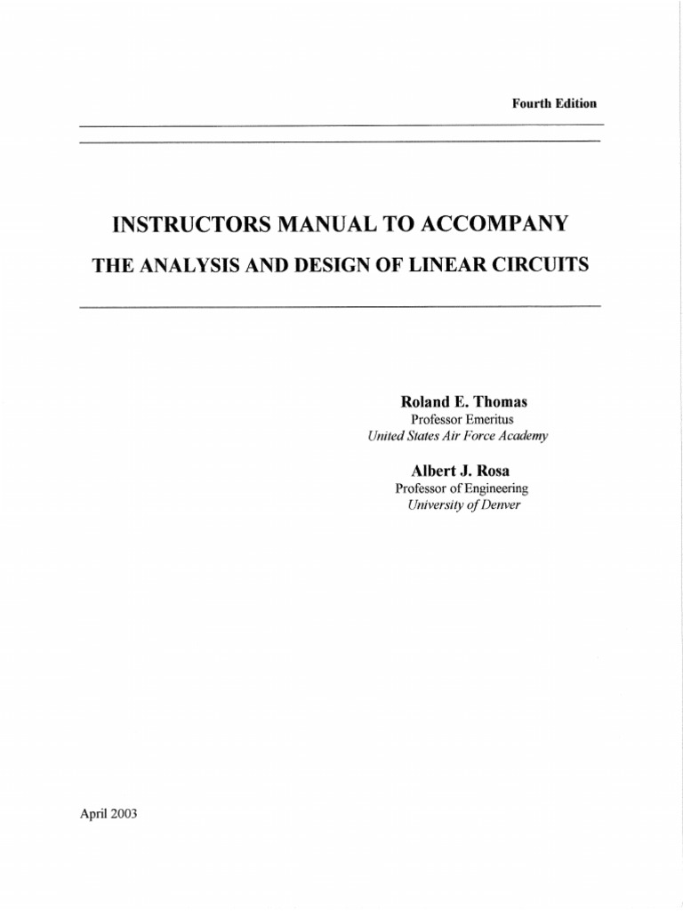 Solutions Manual | PDF
