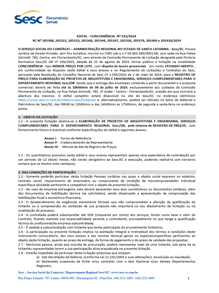 Edital CC 032-2024 | PDF