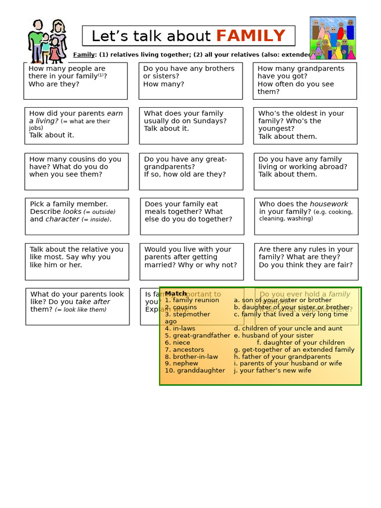 Lets Talk About Family Activities Promoting Classroom Dynamics Group ...