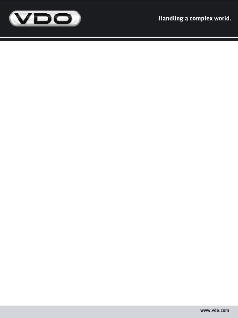 Vdo Modulcockpit II | PDF