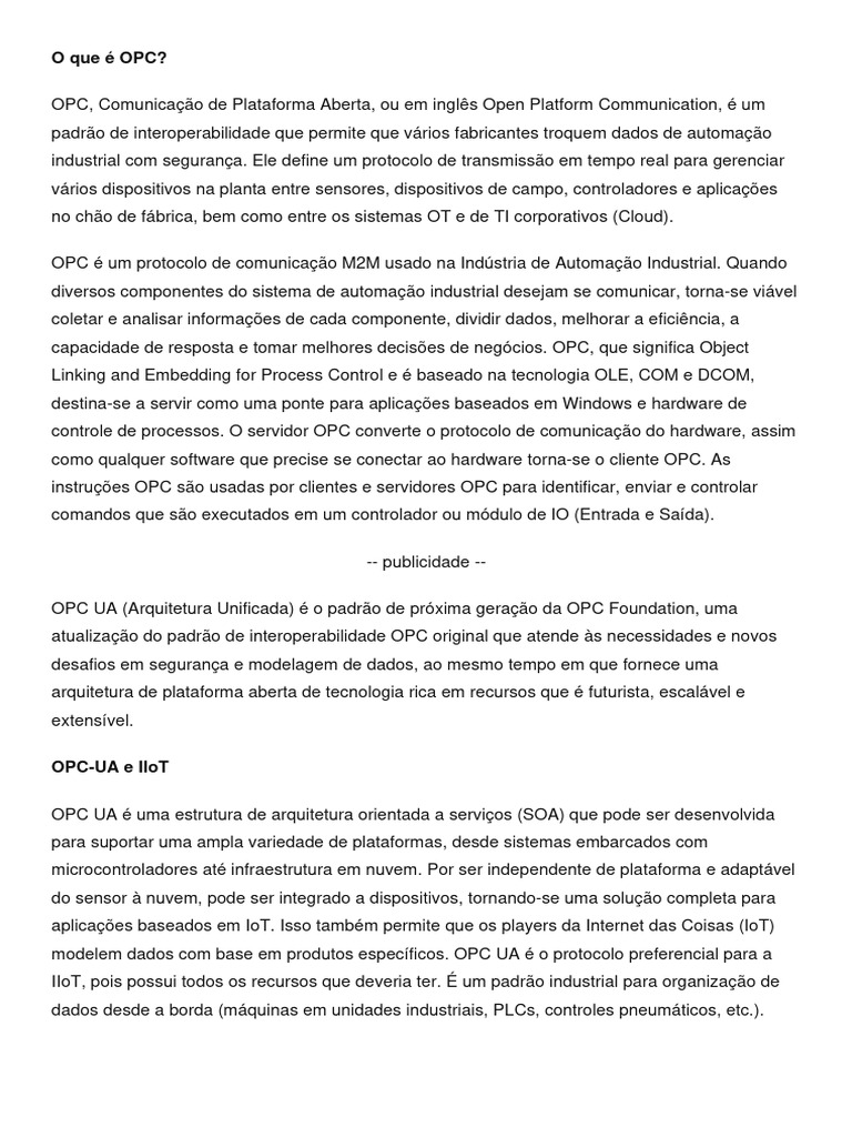 O Que É OPC? | PDF