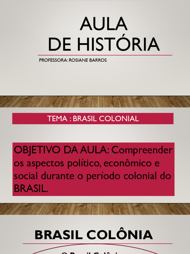 Aspectos do Brasil Colonial: História e Economia | PDF | Brasil