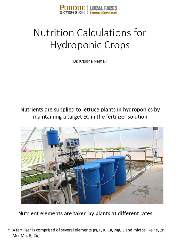Nutrient Calculations | PDF