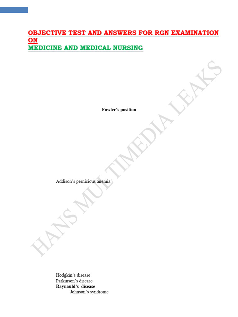 Medicine NMC | PDF | Anemia | Self-Improvement
