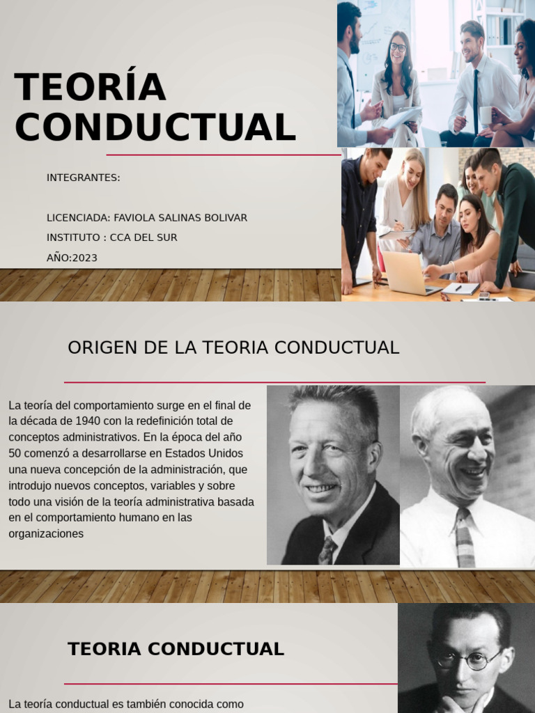 Teoría Conductual | PDF