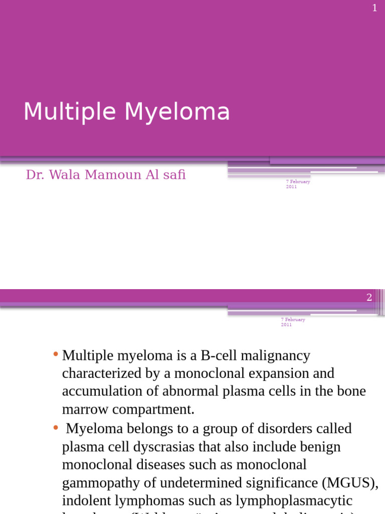 Multiple Myeloma | PDF