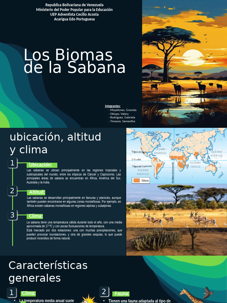 Biomas de La Sabana - Graciela Moyetones | PDF