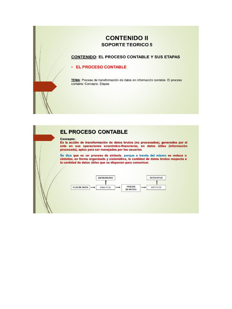 Capitulo 2 ST 5 El Proceso Contable | PDF