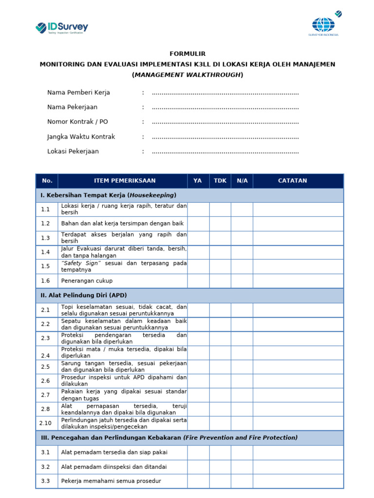 Rev - FORM Inspeksi MWT Cek | PDF