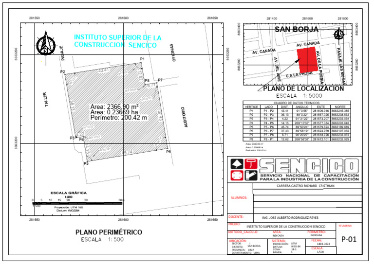 PLANO PERIMETRICO SENCICO-Layout1 | PDF
