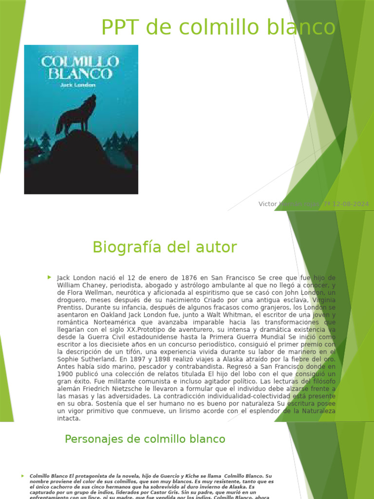 Presentación Colmillo Blanco | PDF