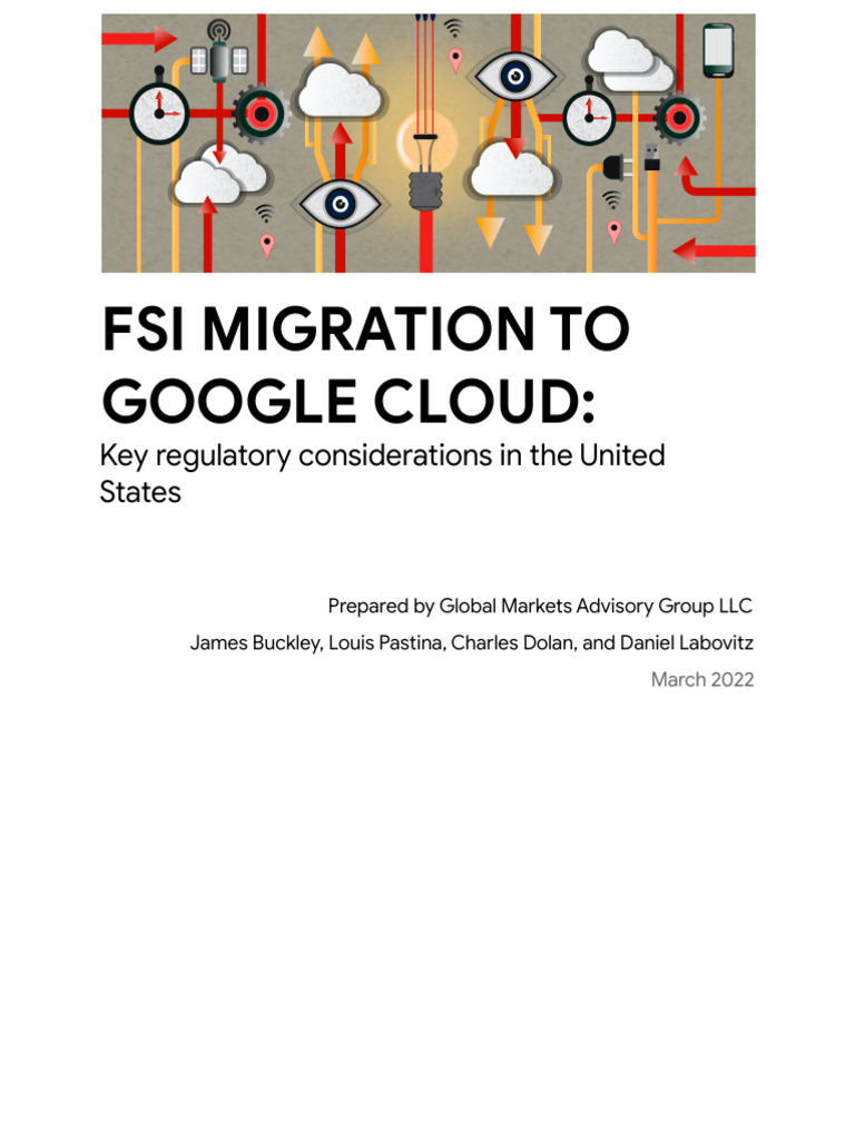 Fsi Migration To Google Cloud | PDF