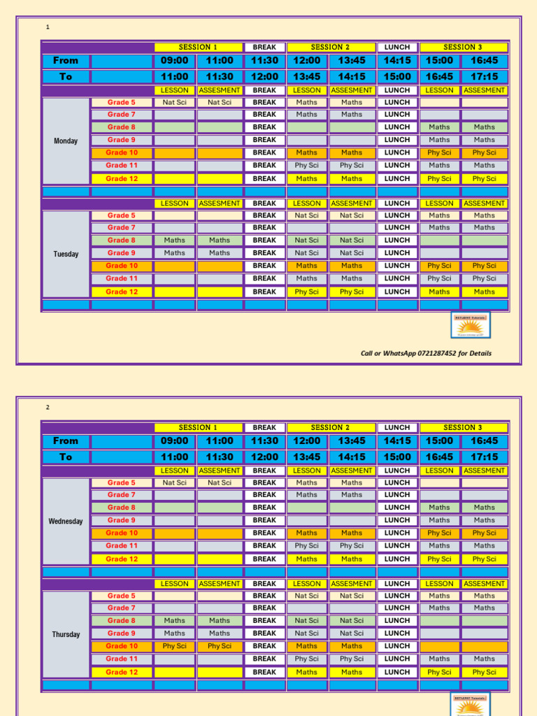 Netlepat June 2024 Time Table | PDF
