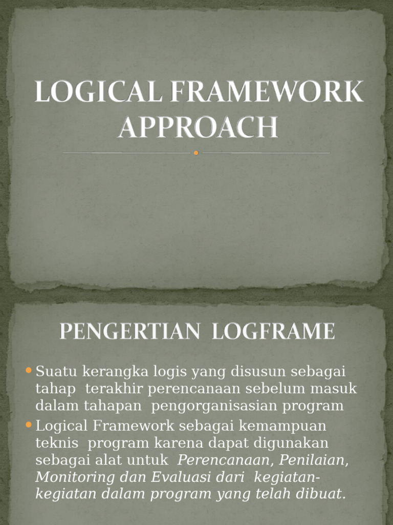 Sesi 1 c-Logical-Framework-Approach | PDF