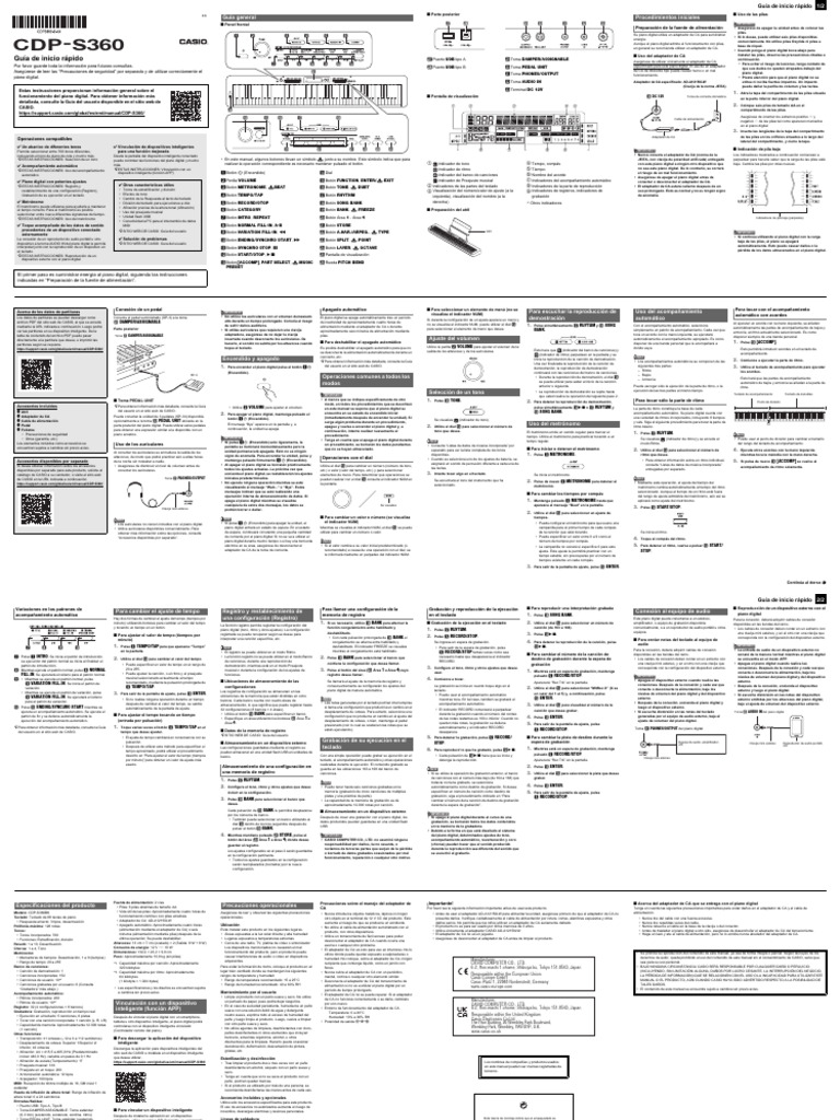 CDPS360 Quickstartguide ES | PDF