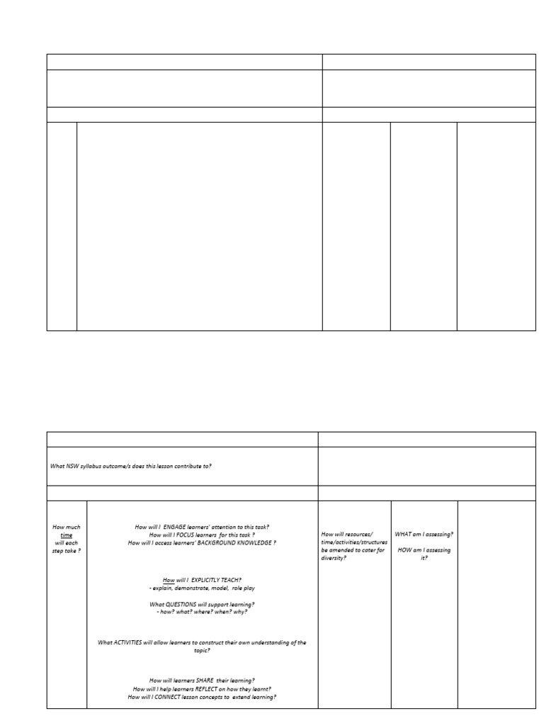 Lesson Plan OEEC | PDF
